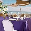 Amazon.com: Horbaunal 6 Pack Purple Satin Tablecloth 60 x 102 Inches ...