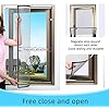 DIY Magnetic Window Screen Adjustable Mesh Screens net Fits Max 32” x ...