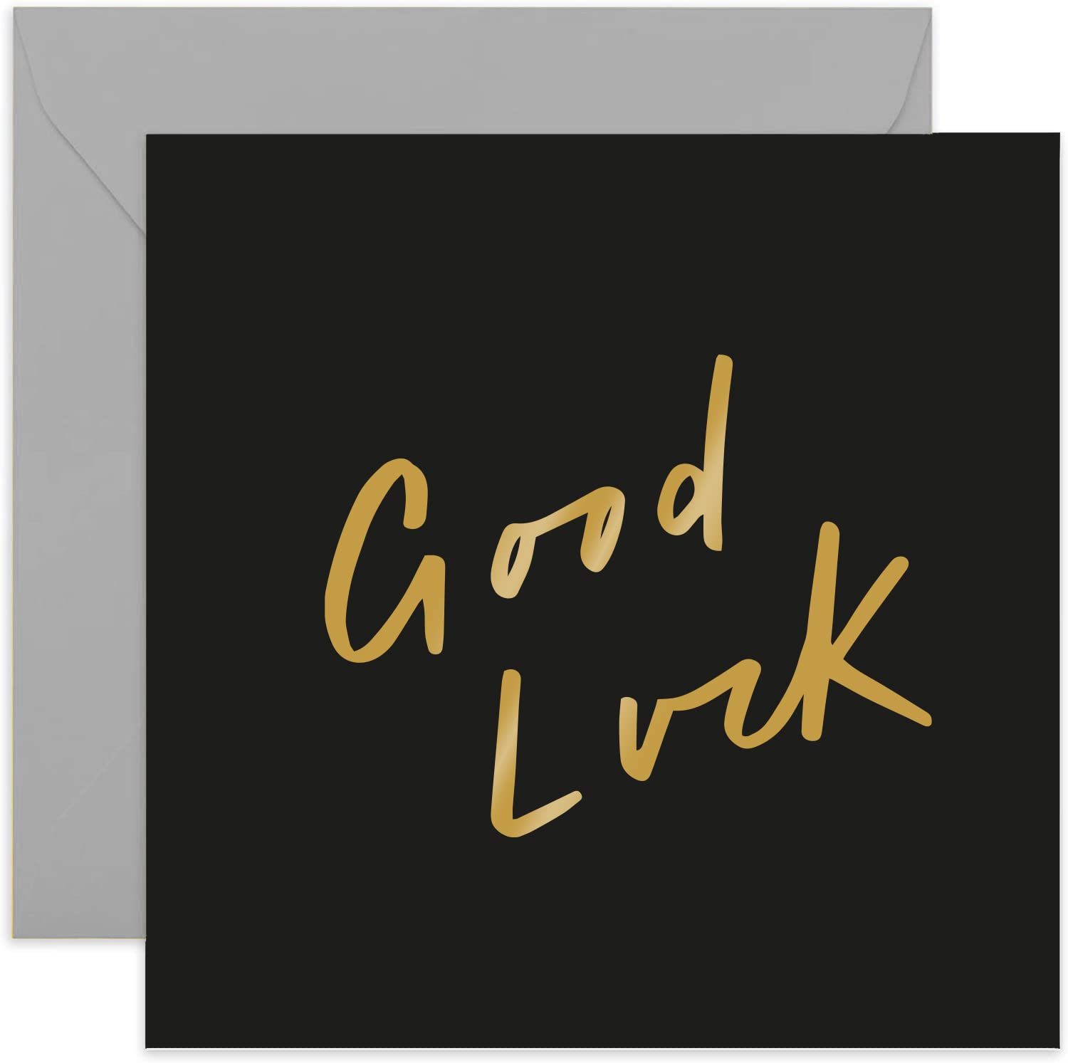 Old English Co. Good Luck Card - Gold Foil | Encouragement Card for Men ...