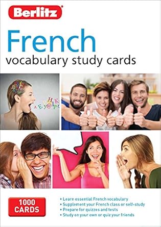 Berlitz French vocabulary study cards (French Edition): Berlitz ...