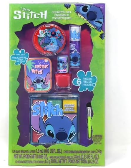 Amazon.com: Disney Stitch 6 Piece Cosmetic Set : Toys & Games