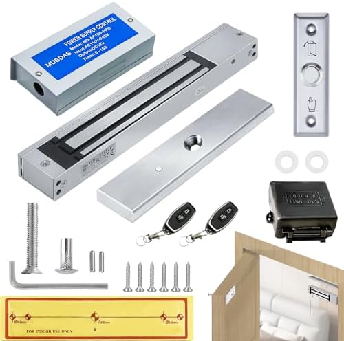 Outswinging 600lb Electric Magnetic Door Lock Kit System for Access ...