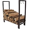 Amazon.com : Sunnydaze 30-Inch Firewood Log Rack - Small Fireplace or ...