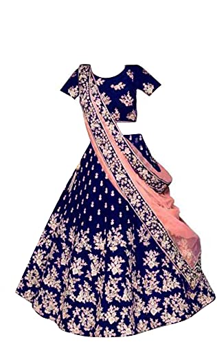 Buy New Fashion Adda Girl's Taffeta Satin Semi-stitched Lehenga Choli ...