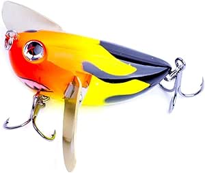 Amazon.com : HUFFA 1PC Topwater Hard Bait Wobbler Surface Artificial ...