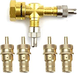 Amazon.com: ciciTree 3-Way Valve Stem Port TPMS Tee Adapter Tire ...