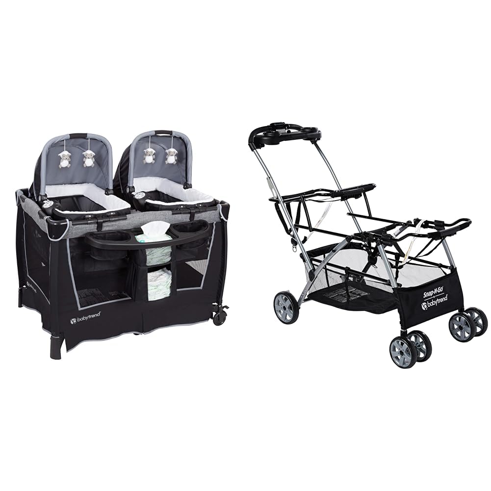 Amazon.com : Baby Trend Retreat Twins Nursery Center, Quarry ...