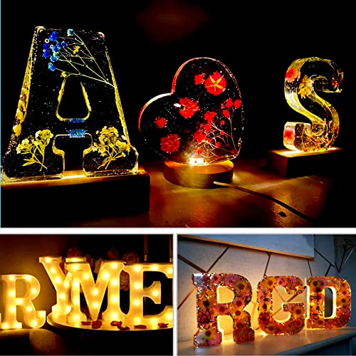EPODA Silicone Moulds Epoxy Resin, 3D Letters Epoxy Resin Moulds ...