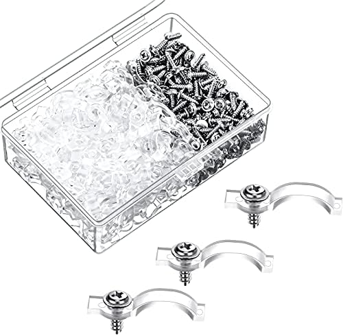 100 Pack Strip Light Mounting Brackets,Fixing Clips,One-Side Fixing,100 ...