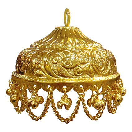 Buy Pooja Handicraft Golden Polish Brass Umbrella for God Idol|Chatra ...