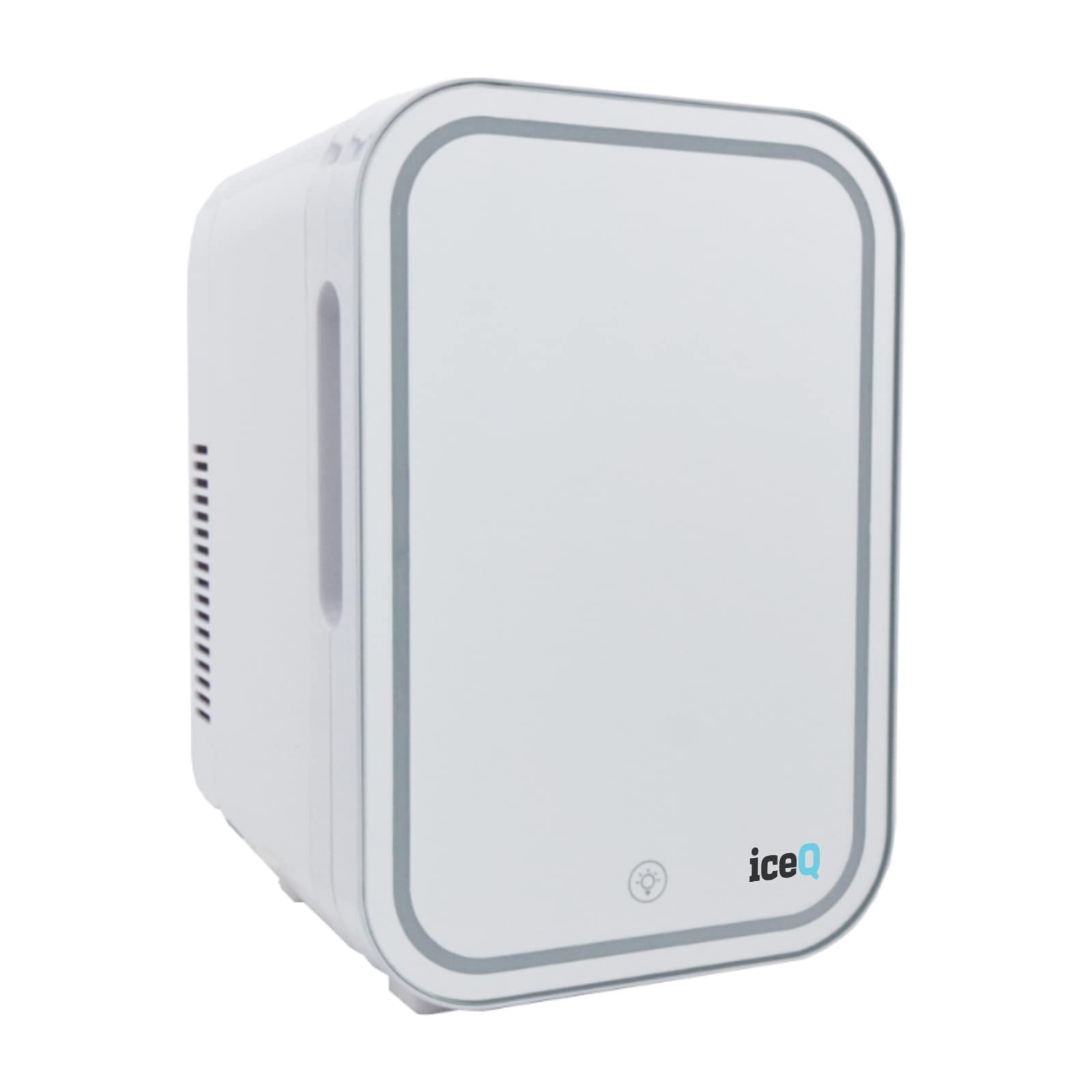 Iceq 6 Litre Mini Fridge Mirrored Led White For Office | Desertcart ...