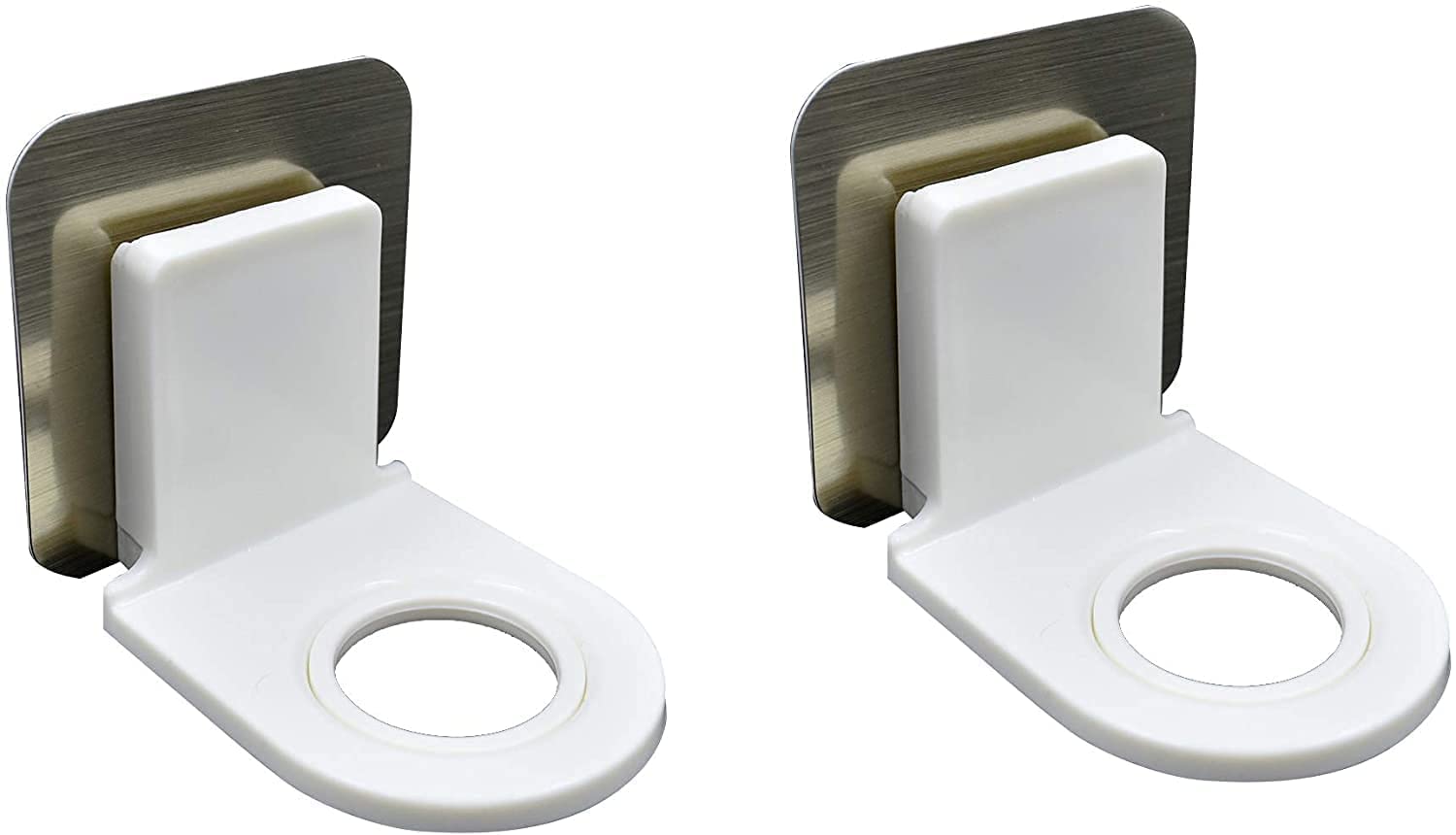 Glowick Shampoo Bottle Dispenser Hook Sanitizer Bottle Holder Wall ...