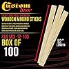 Amazon.com: Custom Shop Craft and Paint Sticks - (Pack -100 Sticks) 12 ...