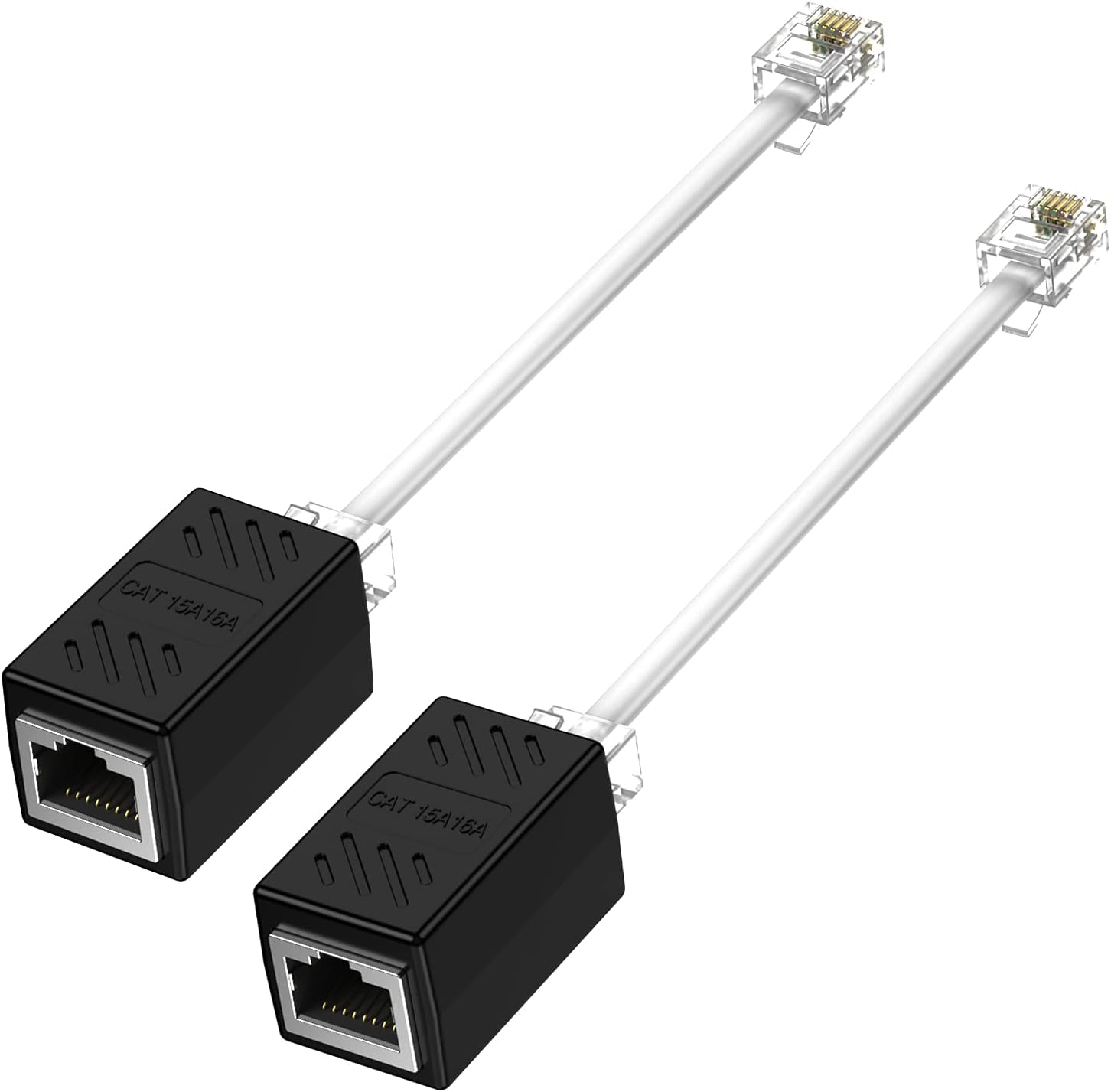 Amazon.com: Xsusmdom [2-Pack] Phone Jack to Ethernet Adapter, Ethernet ...