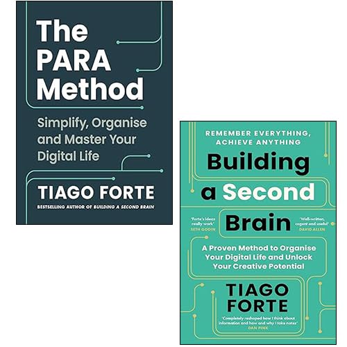 Tiago Forte 2 Books Collection Set (The PARA Method & Building a Second ...