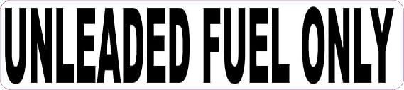 Amazon.com - StickerTalk Unleaded Fuel Only Vinyl Sticker, 9 inches by ...