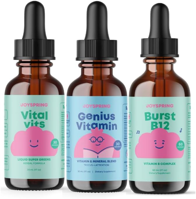 Amazon.com: JoySpring Liquid B Complex - Gotas multivitamínicas para niños - Vitamina genial ...