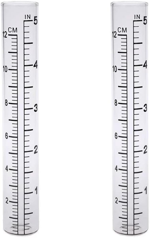 Amazon.com : HUTNUOY 5" Rain Gauge Replacement Tube Glass for Outdoor ...