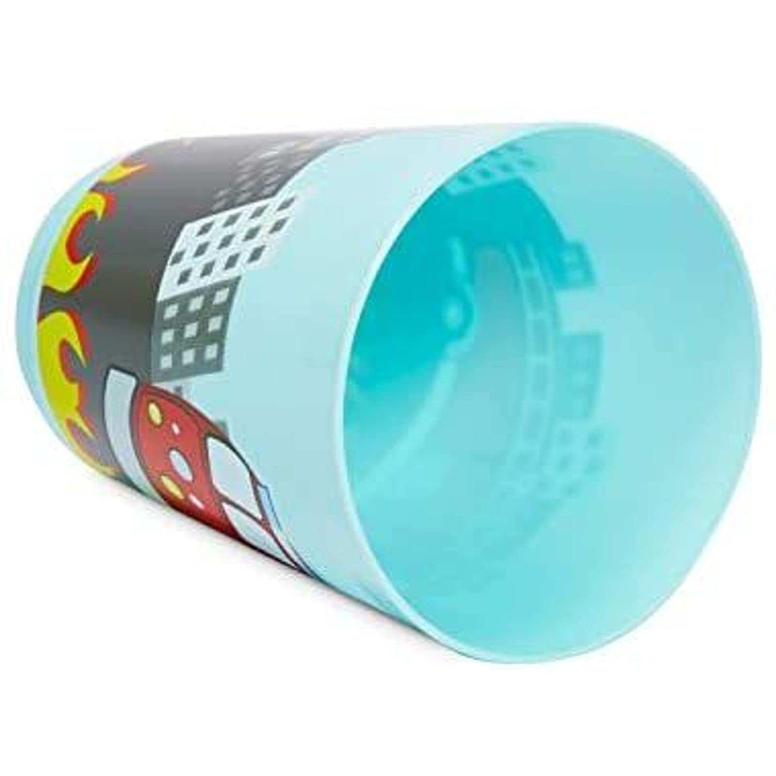 Snapklik.com : BLUE PANDA Plastic Fire Truck Cups For Kids - 16 Oz