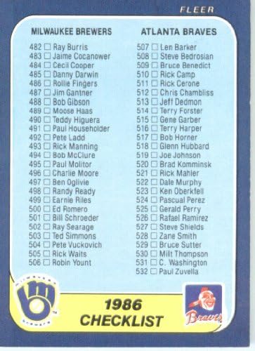Amazon.com: 1986 Fleer Baseball Card #659 Checklist : Collectibles ...