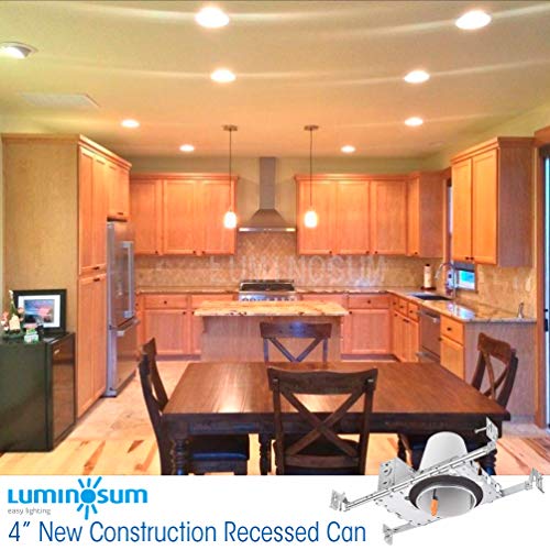 Snapklik.com : LUMINOSUM 4 Inch New Construction Recessed Can, Air ...