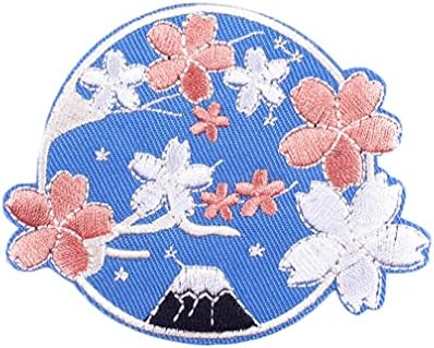 Amazon.com: MSCFTFB 15 Pieces Sakura Iron on Patches Flower Embroidered ...