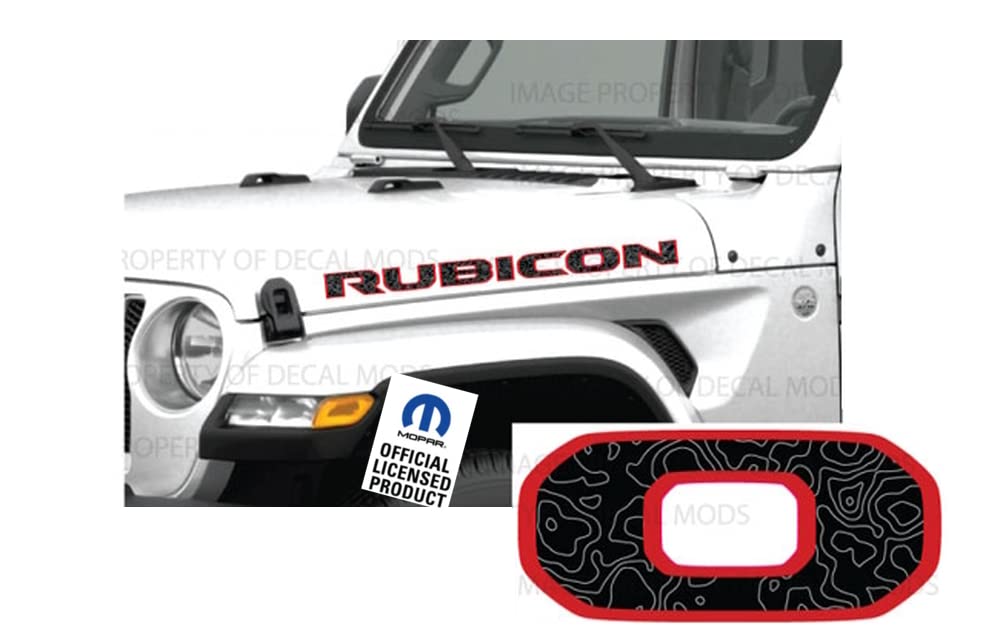 Amazon.com - Decal Mods Rubicon Hood Graphic Decals Stickers fits Jeep ...