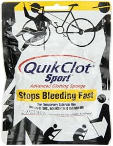 Quikclot Sport Brand Advanced Clotting Sponge ,Stop Bleeding Fast, 50 ...