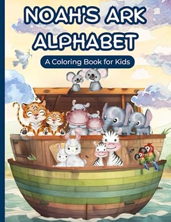 Amazon.com: Noah's Ark Alphabet: A Coloring Book for Kids ...