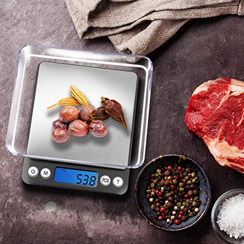 Buy Fuzion Digital Kitchen Scale 3000g/ 0.1g, Pocket Food Scale 6 Units ...
