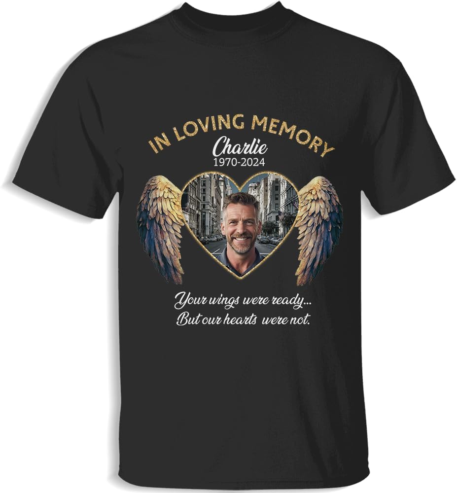 PERSONAL84 Personalized in Loving Memory Family Loss T-Shirt - Custom ...