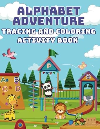 Alphabet Adventures: Tracing and Coloring Activity Book: Books, MaMa Do ...