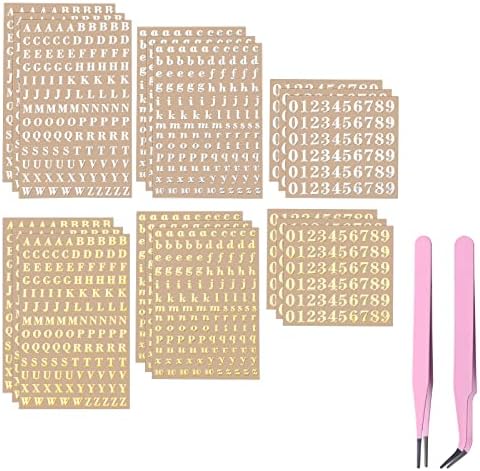 18 Sheets Tiny Letter Stickers, Letter Stickers Small Self Adhesive ...