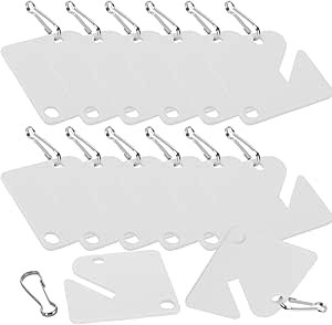 Amazon.com: ZEONHEI 200 PCS Key Tags Bulk, 1.5 Inch Slotted Plastic ...