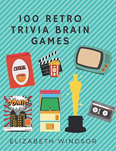 100 Retro Trivia Brain Games: Large Print- With 100 Bonus Sudoku ...