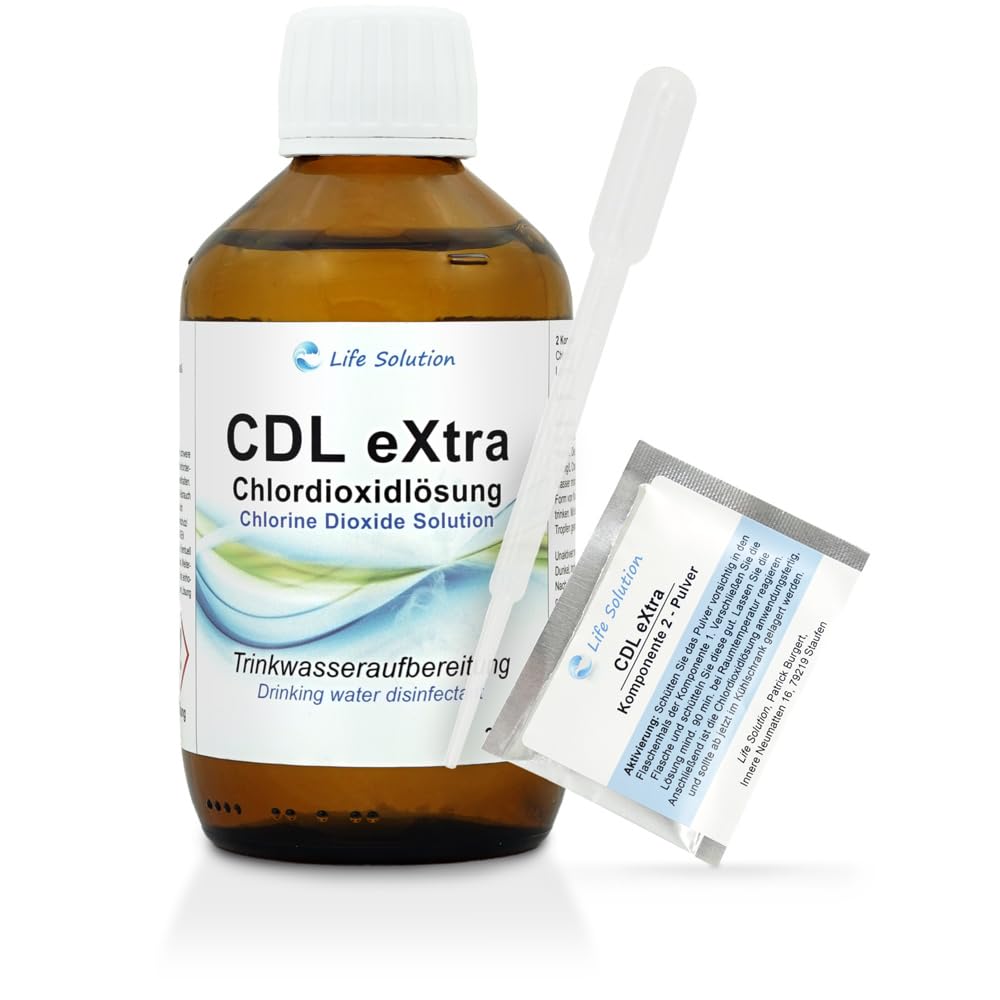 Life Solution - CDL eXtra - Chlordioxid Lösung 0,3% - CDs - extra Lange Haltbarkeit (3-4 Jahre ...