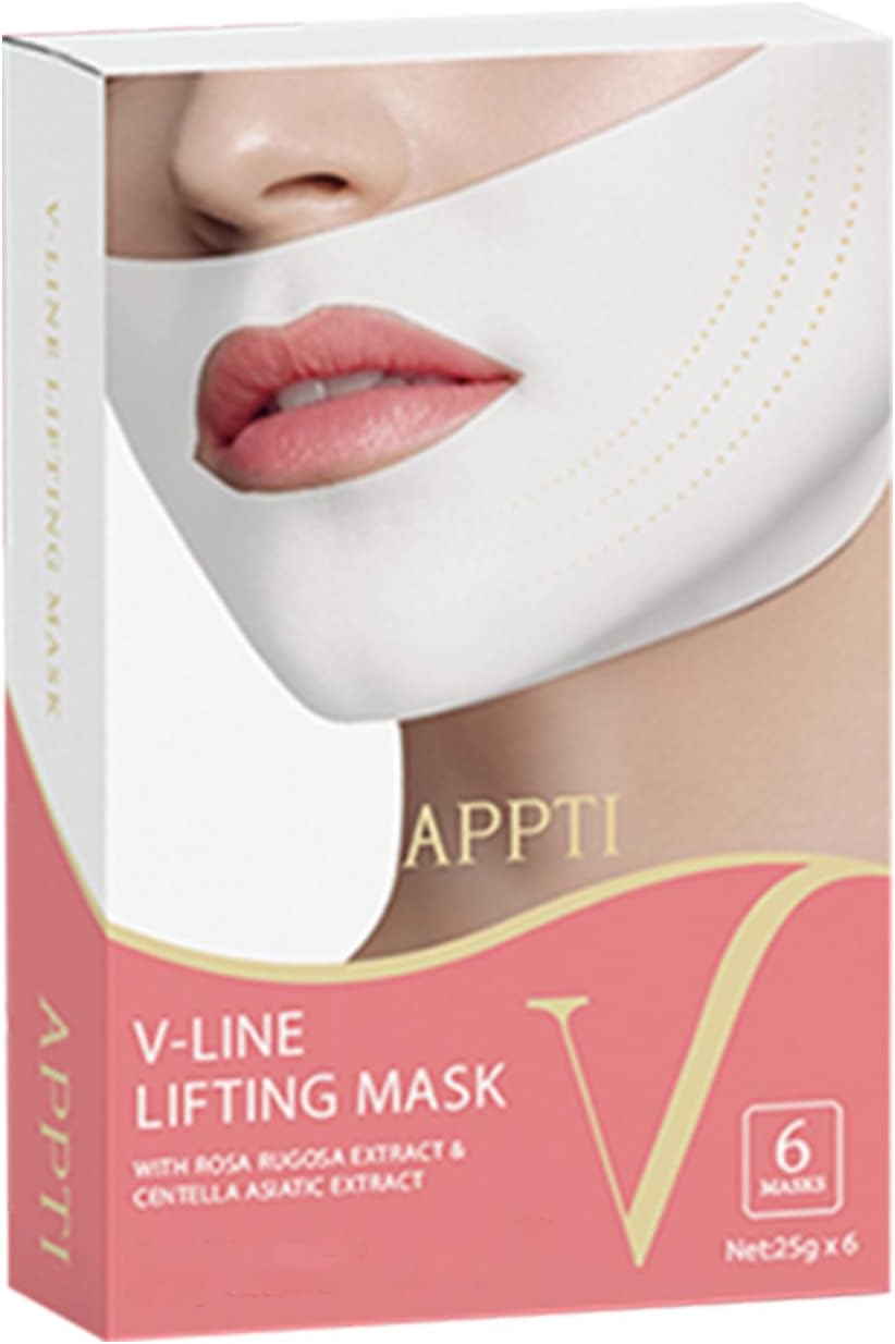 Amazon.com : APPTI V Shape Face Mask, Firming Facial Mask Double V Line ...