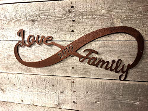 Amazon.com: Love & Family Infinity wall sign : Home & Kitchen