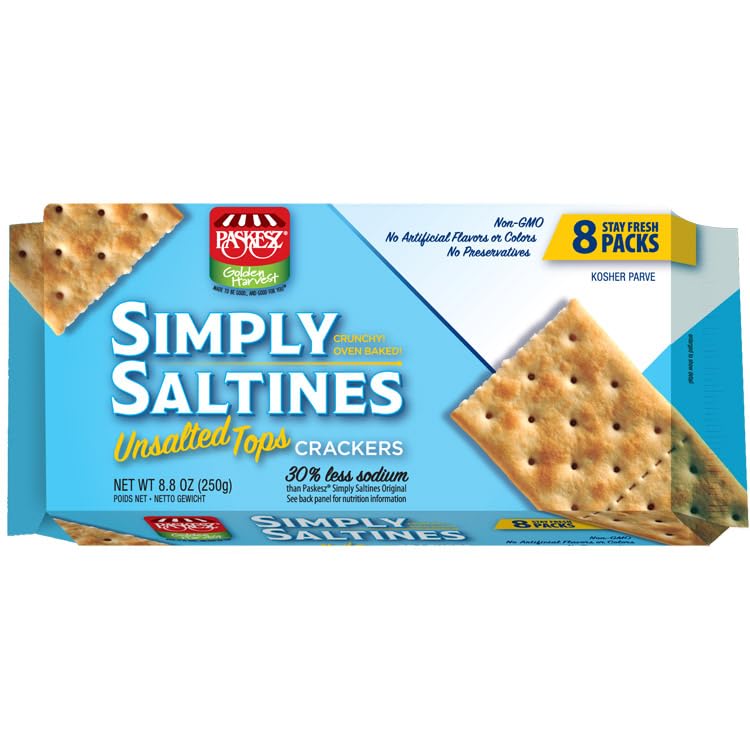 Amazon.com: Only Kosher Candy Simply Saltines Unsalted Tops Crackers ...