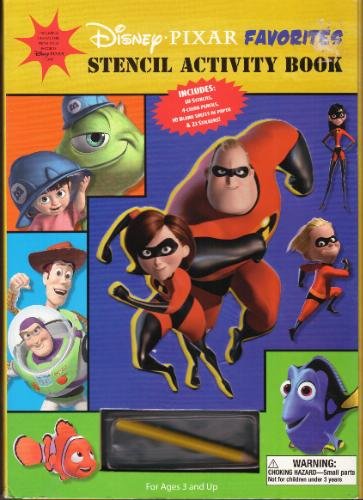 Disney Pixar Favorites Stencil Activity Book: Walt Disney Company ...