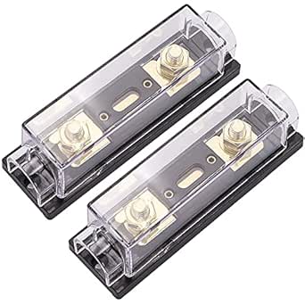 Amazon.com: Ingoulut 2 Pack 0/2/4 Gauge 100 Amp ANL Fuse Holder,with ...