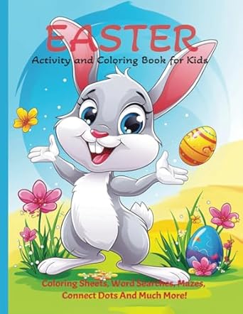 Easter Activity and Coloring Book for Kids: Egg-citing Easter Fun ...