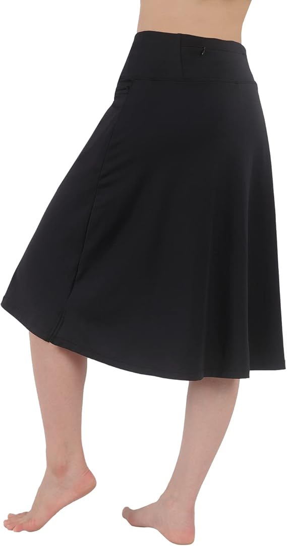 Womens Skorts Modest Knee Length Skirts Athletic Midi Active Running ...