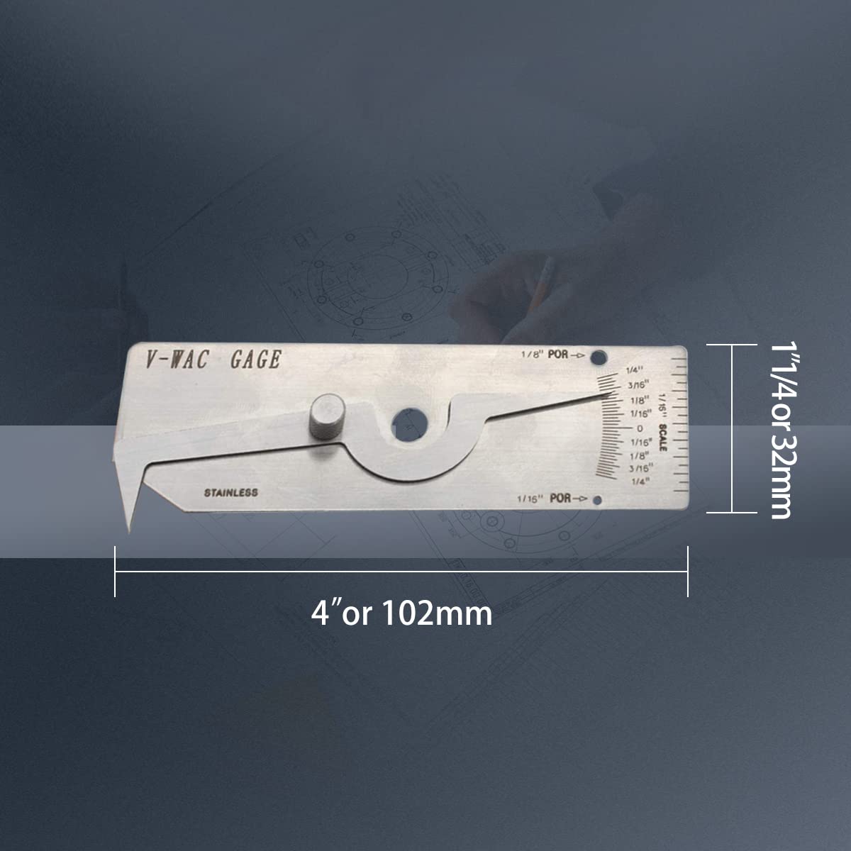 Snapklik.com : V-WAC Undercut Gauge Biting Edge Welding Guage For ...