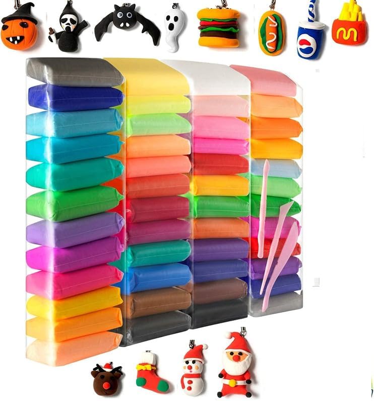 Eclet (Pack of 12) Air Dry Clay, Colorful Children Soft Clay, Creative ...