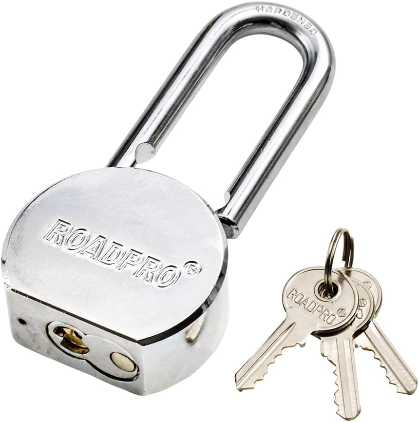 Amazon.com: RoadPro RPLSS65L 2.5" Steel Padlock with Shackle : Tools ...