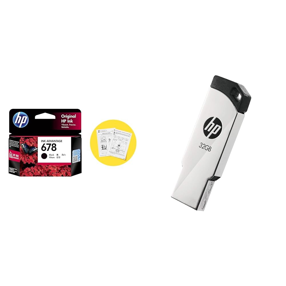 HP 678 Black Ink Advantage Cartridge (CZ107AA) : Amazon.in