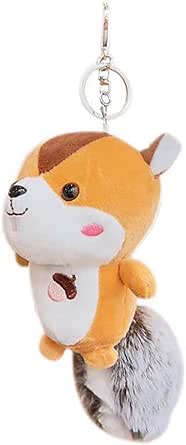 HICIVI Cute Squirrel Key Chain Plush Squirrel Key Chain Car Key Pendant ...