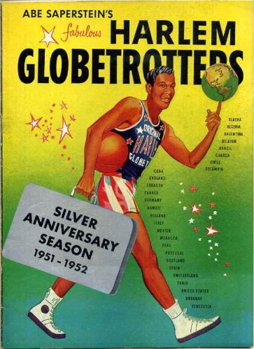 Souvenir Book Abe Saperstein's Fabulous Harlem Globetrotters Silver ...