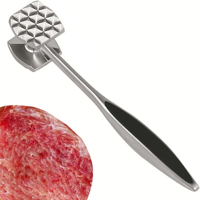 Amazon.com: Heavy Duty Meat Tenderizer - Double Sided Meat Mallet ...